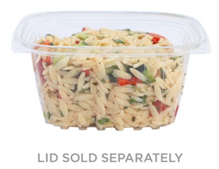 16 oz Rectangular Clear PLA Container – Food Loops